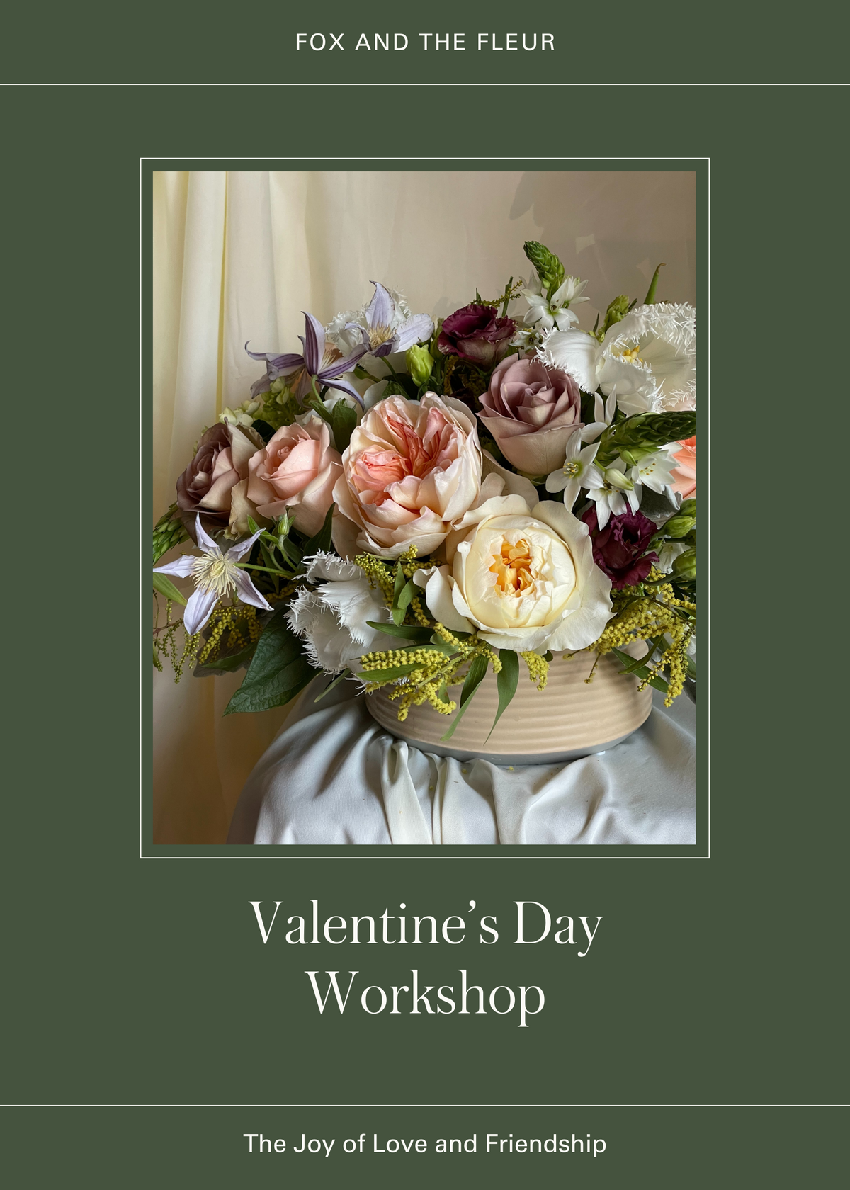 Valentine's Day Workshop with Anne Dickson | Fox and the Fleur